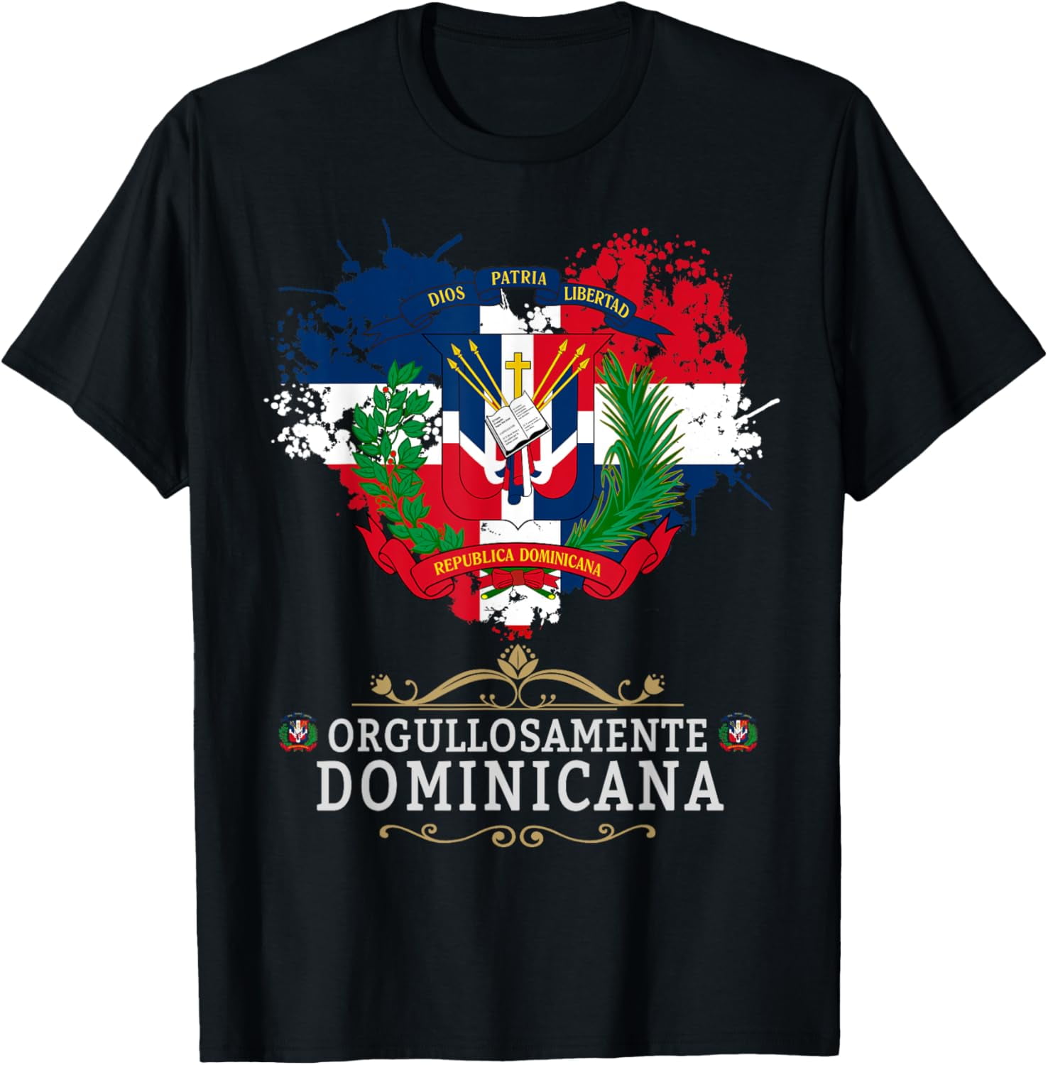 Coat of Arms Republica Dominicana & Dominican Flag Outfit T-ShirtMen ...