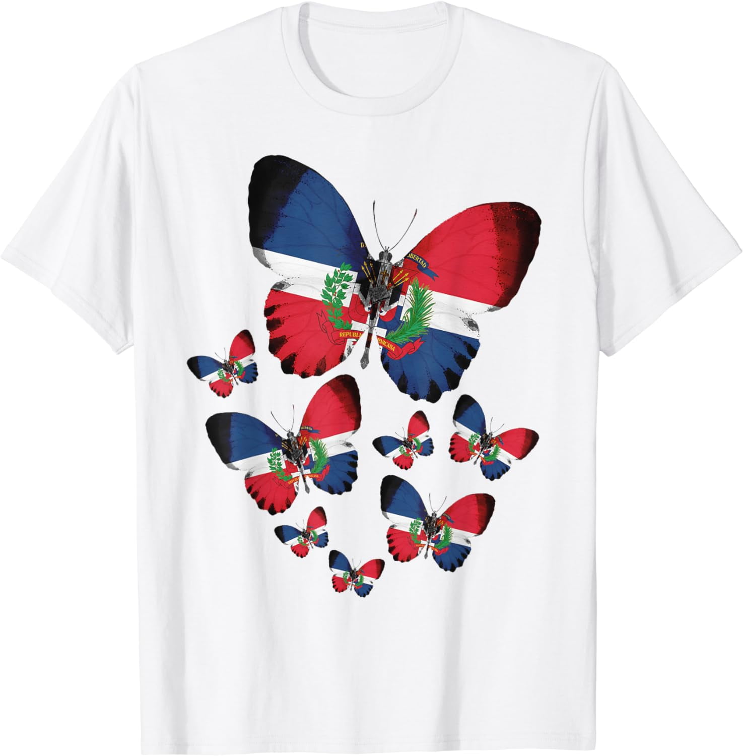 Coat of Arms Republica Dominicana For Kids & Dominican Flag T-Shirt ...