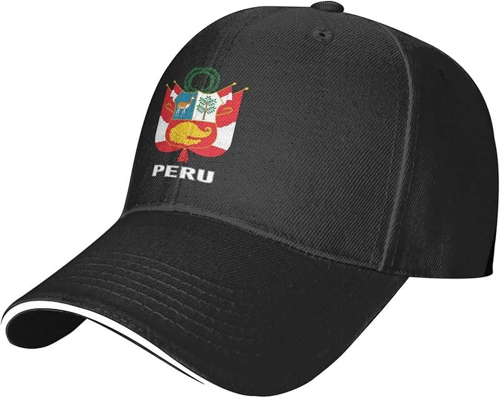 Coat of Arms of Peru Flag Peruvian Emblem Baseball Cap Trucker Dad Hat ...
