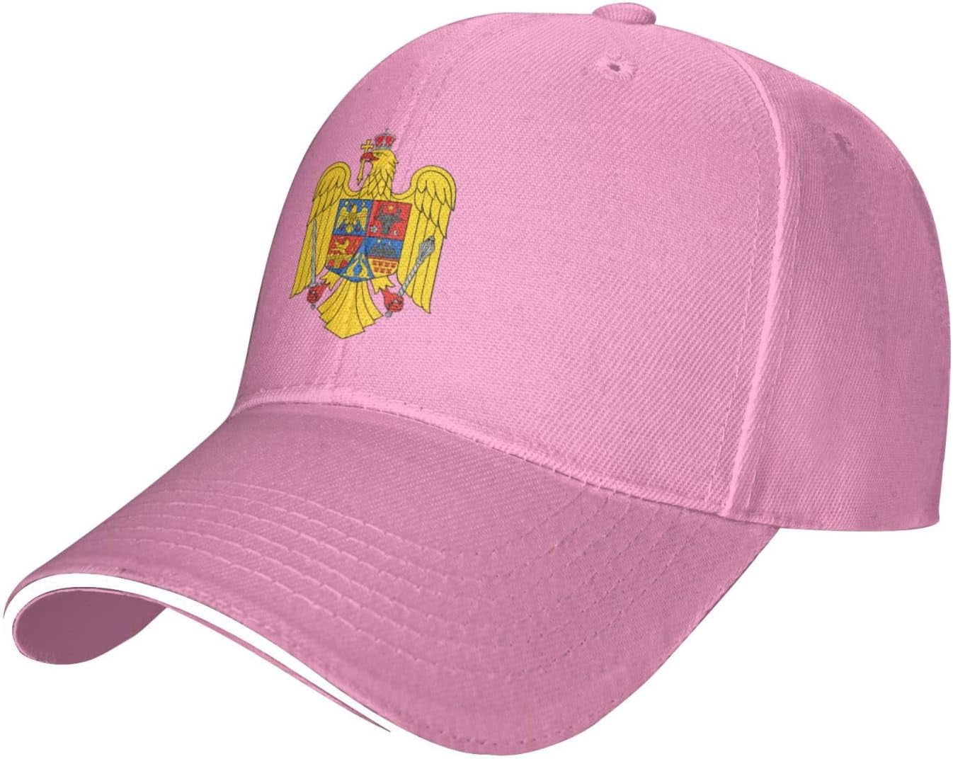 Coat of Arms of Romania Sandwich Cap Adjustable Washable Adult Duck ...