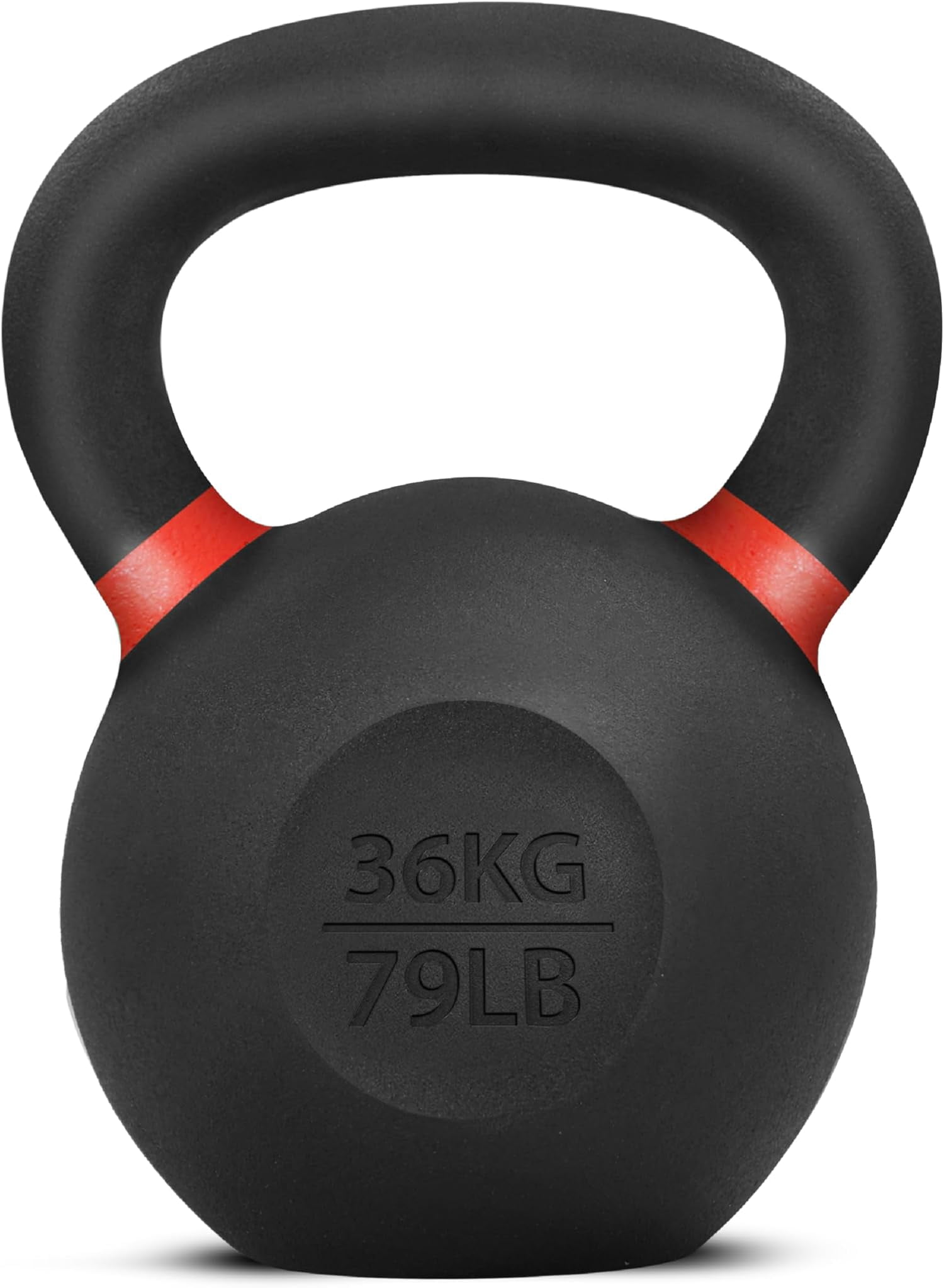 Coated Kettlebell, Cast Iron Core Kettlebells with Non-Slip Handle ...