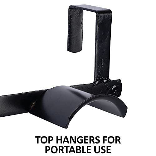 Coated Metal 5 Hook Rounded Tack Rack | Horse Tack Organizer for Barn ...