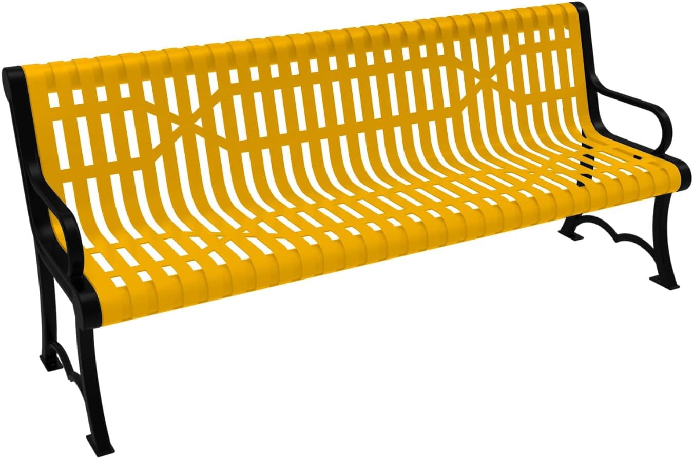 Coated Outdoor Furniture Heavy-Duty Outdoor Bench Thermoplastic Coated ...