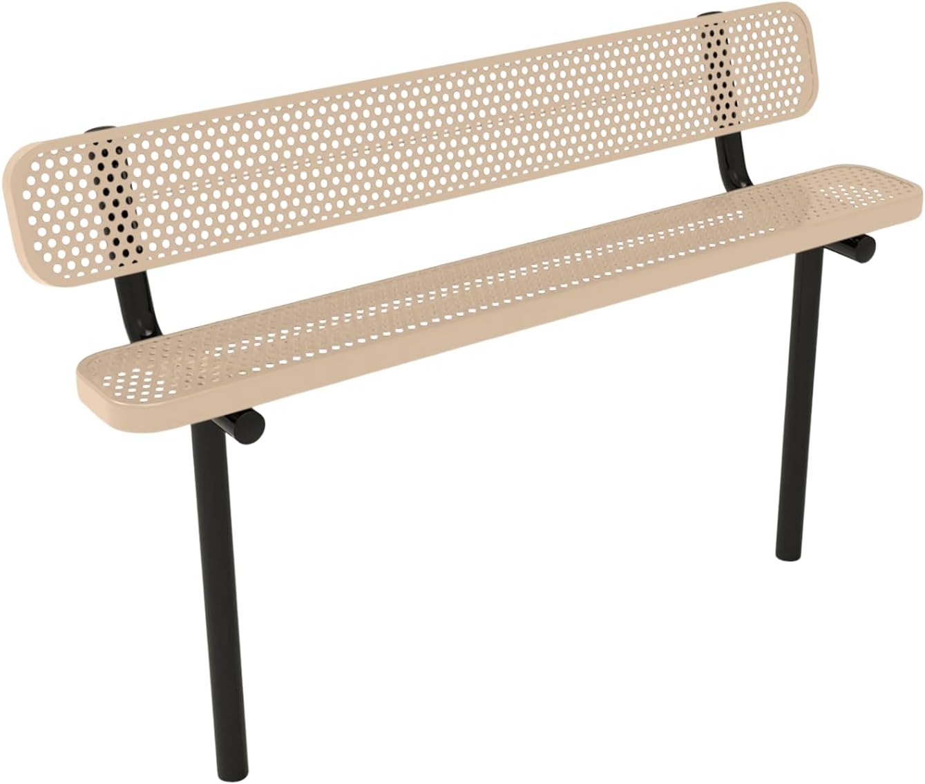 Coated Outdoor Furniture Heavy-Duty Outdoor Bench Thermoplastic Coated, Punched Steel ...