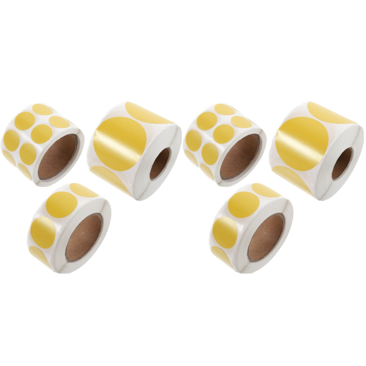 Coated Paper Color Dot Sticker Packaging Round Stickers Labels Copper ...