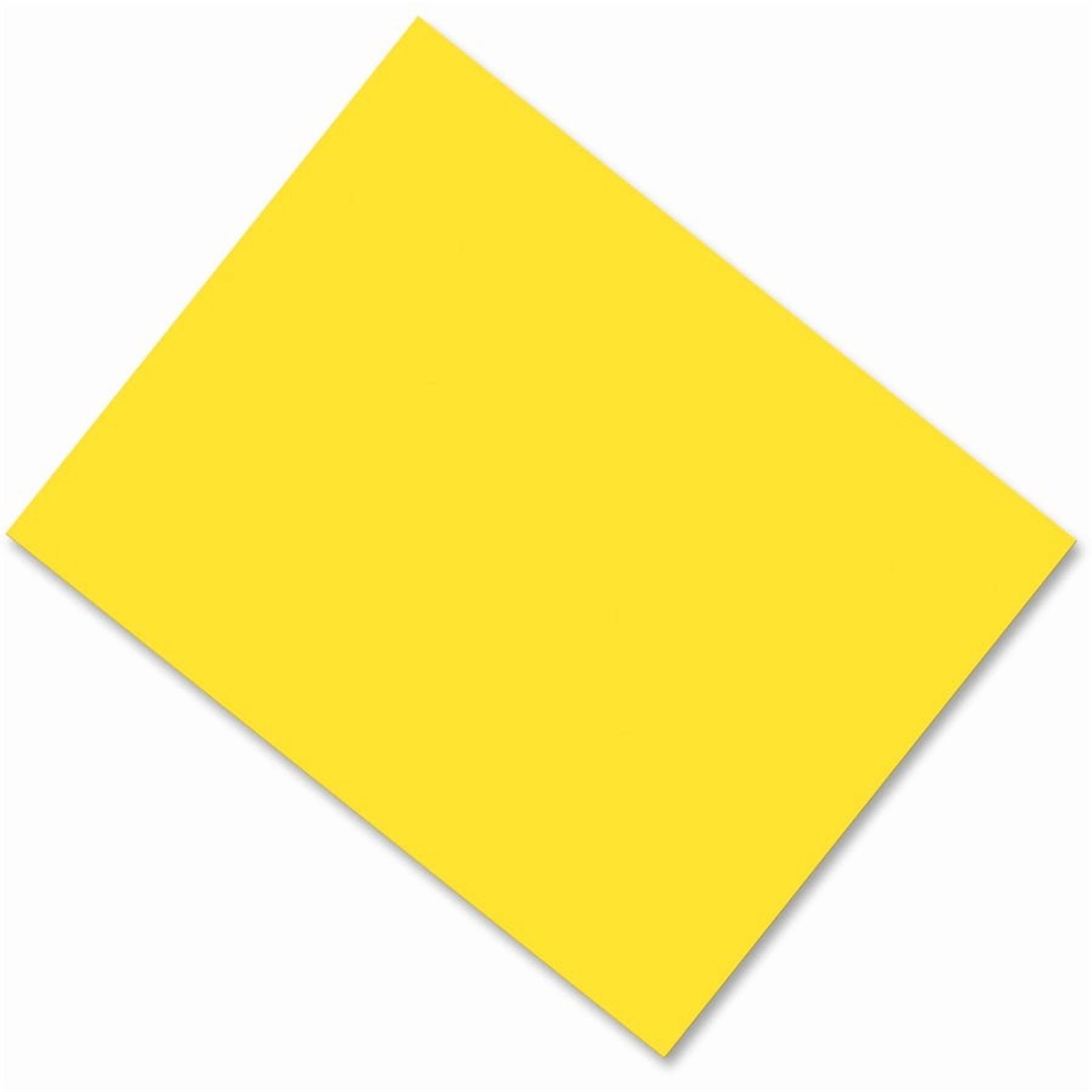 Coated Poster Board, 22" x 28", Yellow, 6 Ply, Pack of 25 - Walmart.com