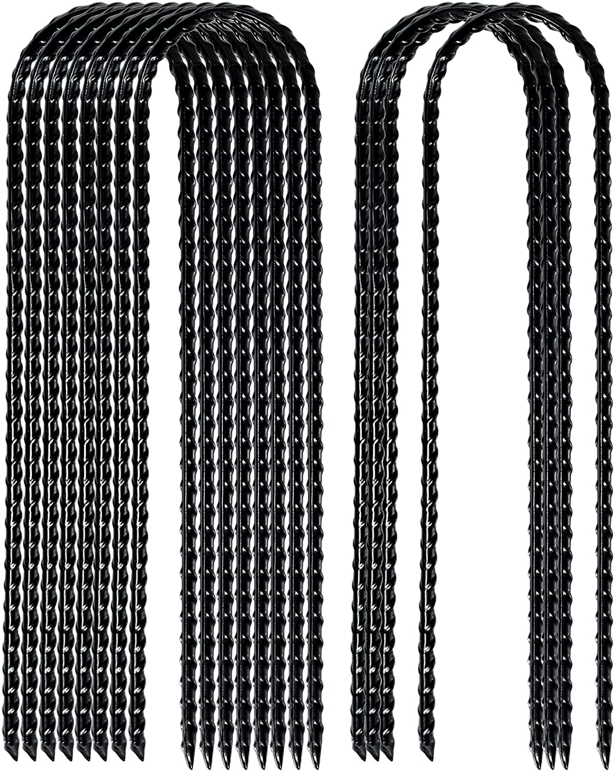 Coated Rebar Trampoline Wind Stakes Set of 12 Safety Ground Anchors ...
