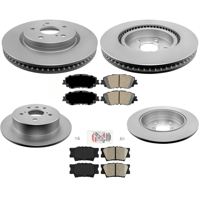 Coated Rotors Brake Pads Built In Japan Vin J L LE SE for Toyota Camry ...