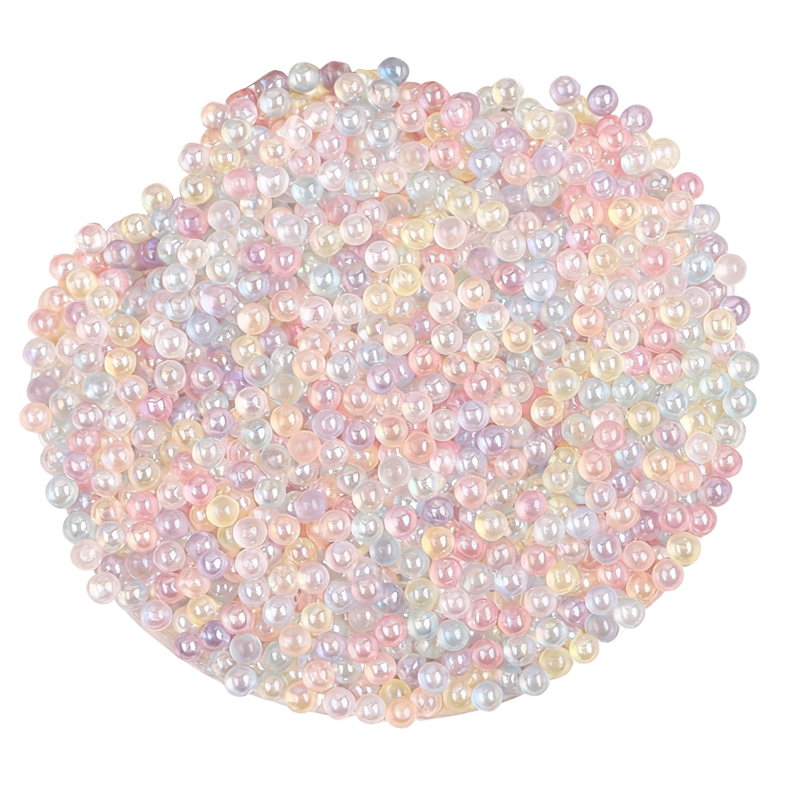 Coated Round Acrylic Beads Scratchproof Colorful Craft Beads without ...