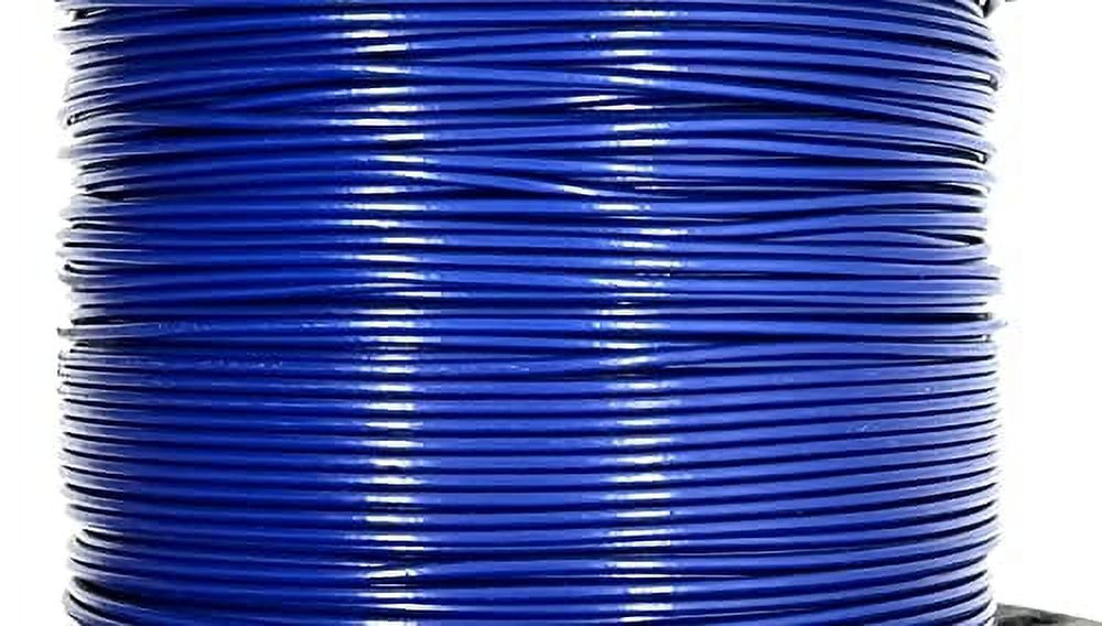 Coated to 3/32" Diameter, 7x7 Construction, Blue Vinyl Coated Cable ...