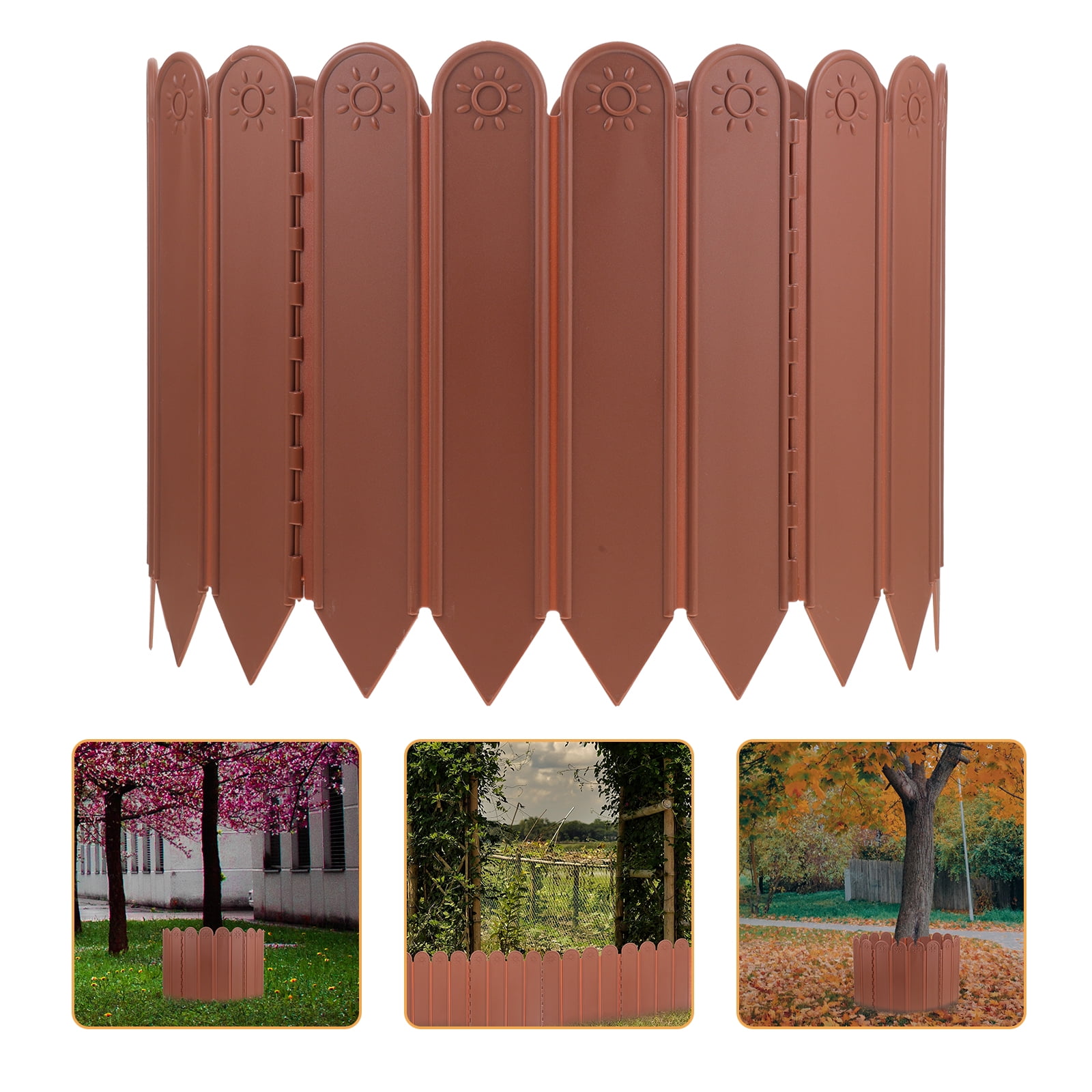 Coated Wire Garden Fencing Small Picket Fence Border Lawn Plant ...