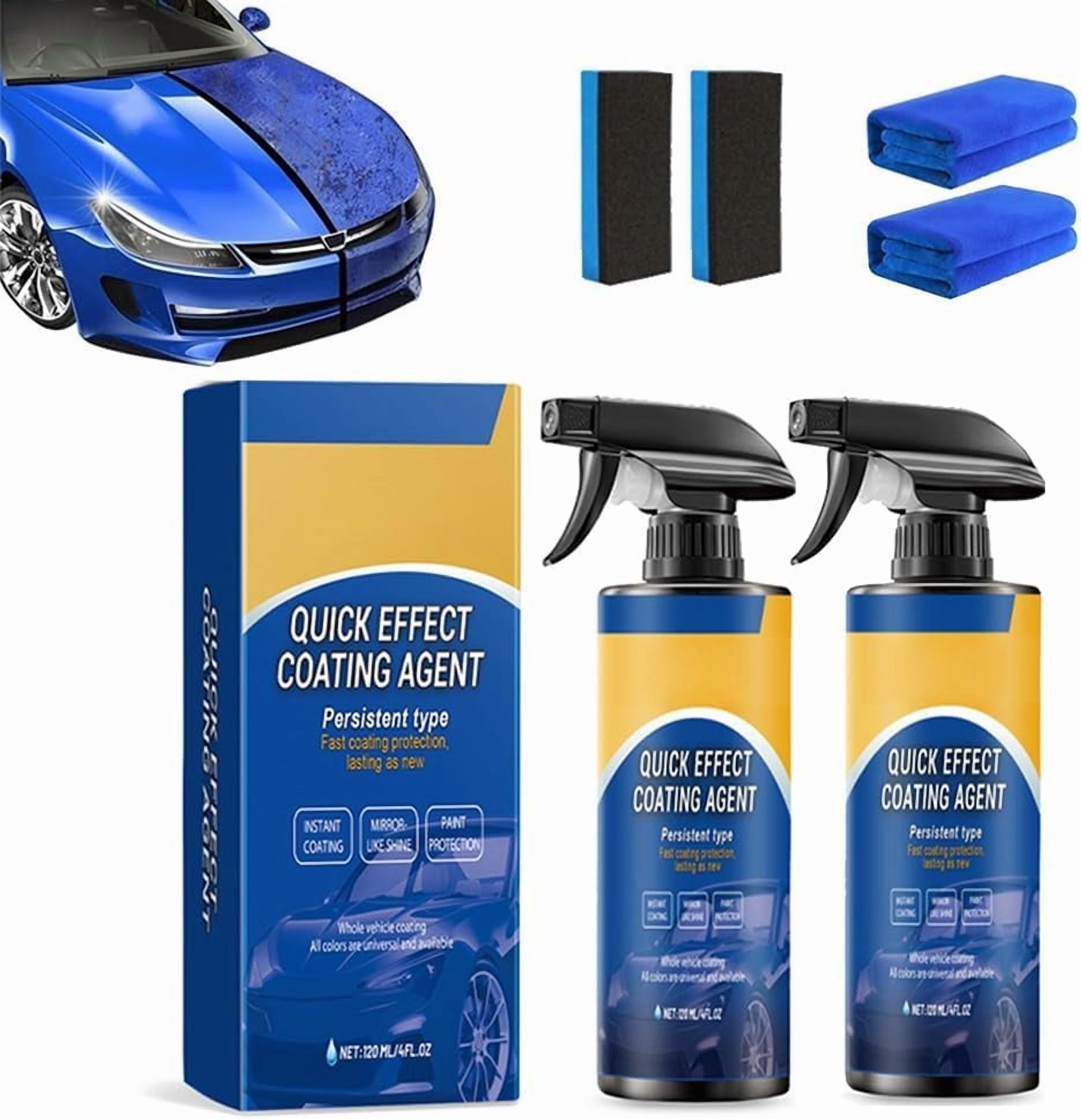 Coating Spray, Advanced Car Quick-Acting Coating Agent, Multi-Functional Renewal Formula, Car ...