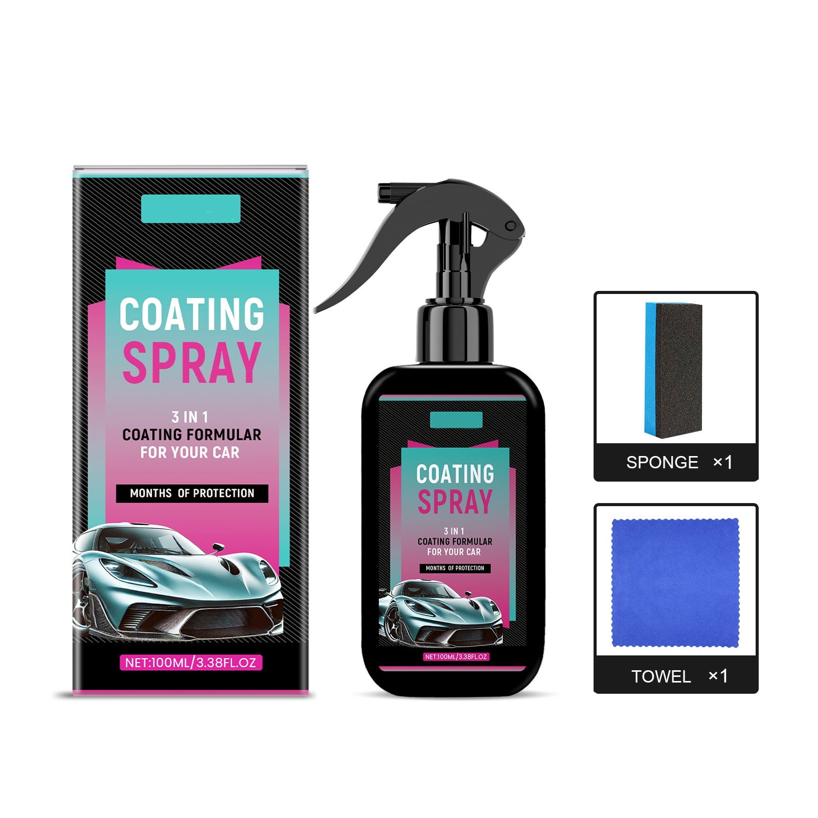 Coating Spray, Car Coating Spray, Car Wax, High Protection Quick Car ...
