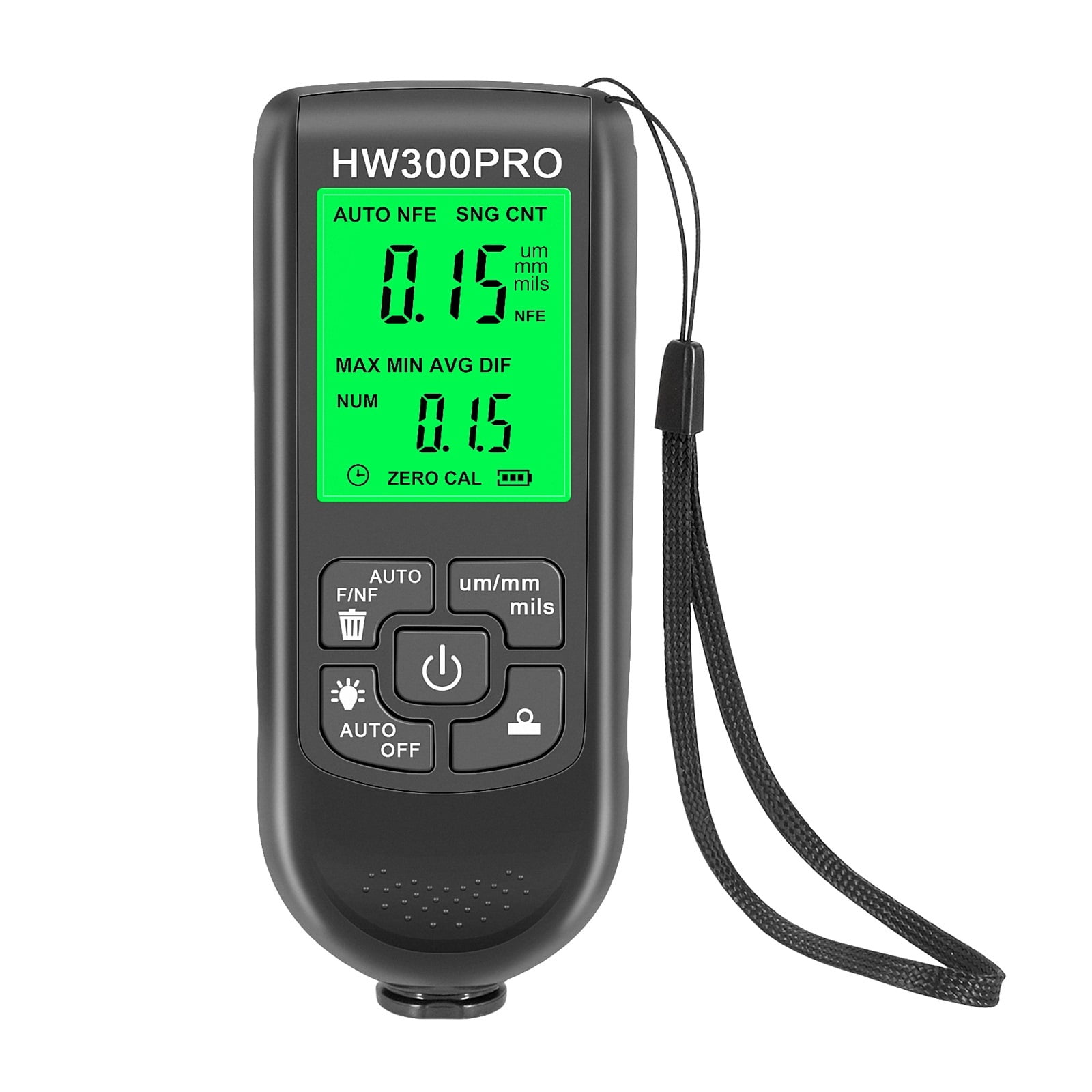 Coating Thickness Gauge Car Paint Meter Digital Backlight LCD 0-2000um ...