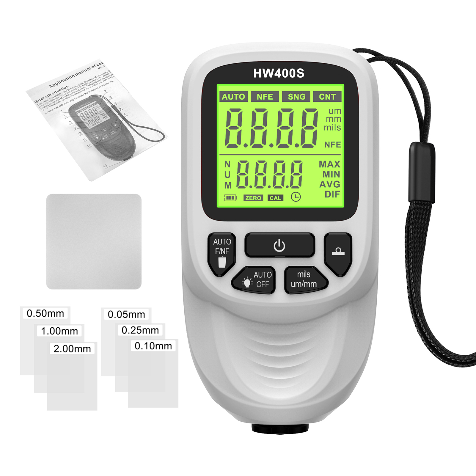 Coating Thickness Gauge High Precision Large Range Automatic Shutdown ...