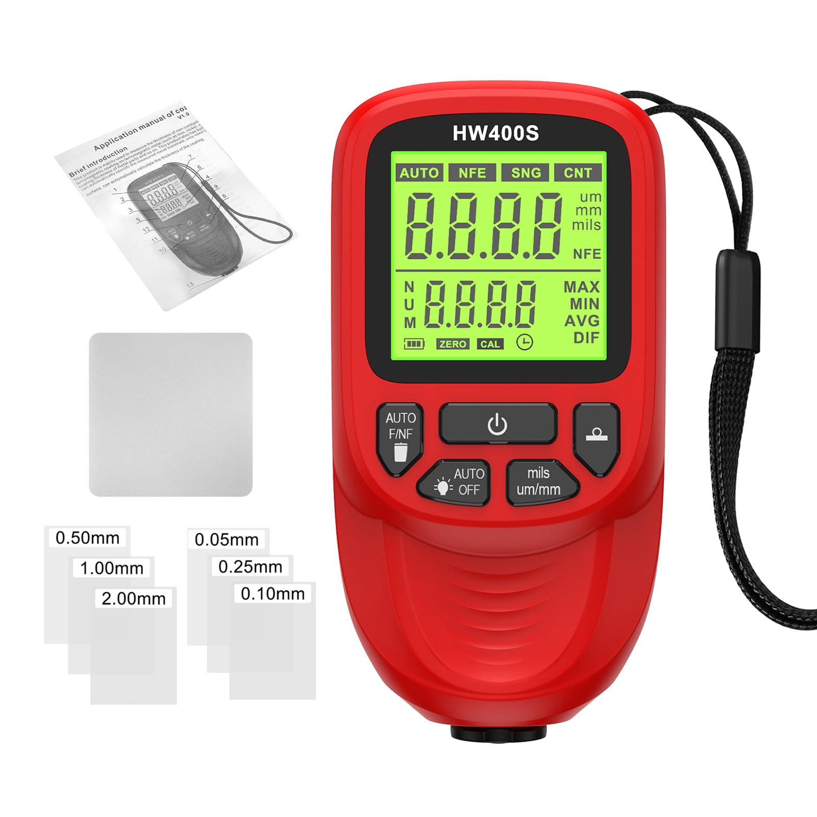 Coating Thickness Gauge High Precision Large Range Automatic Shutdown ...