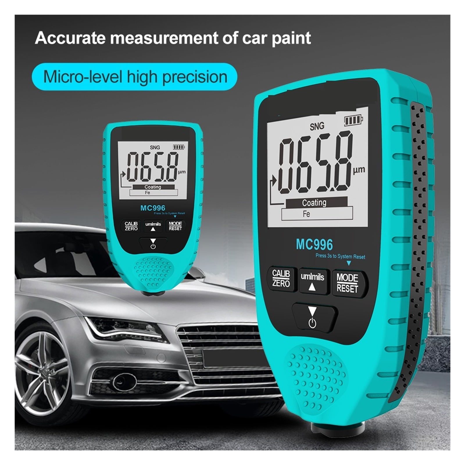 Coating Thickness Gauge MC996 High-Precision Digital Car Paintwork ...