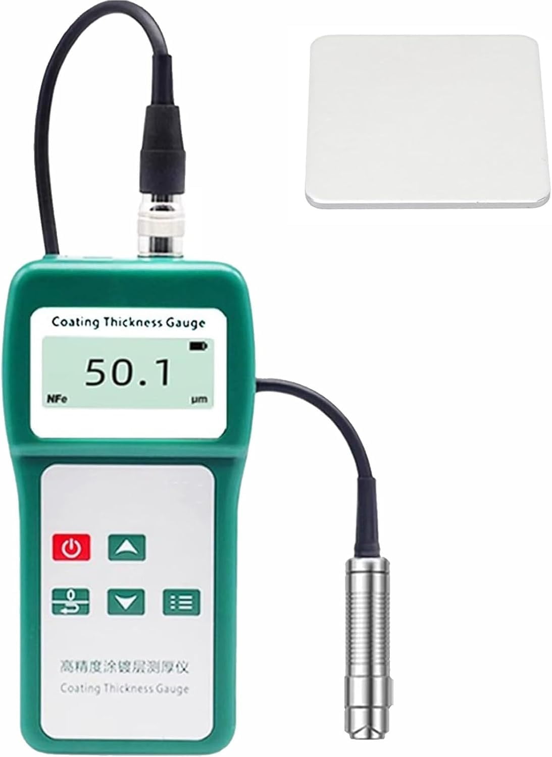 Coating Thickness Gauge, Paint Depth Tester, Range 0-1500 Um, With Fe ...