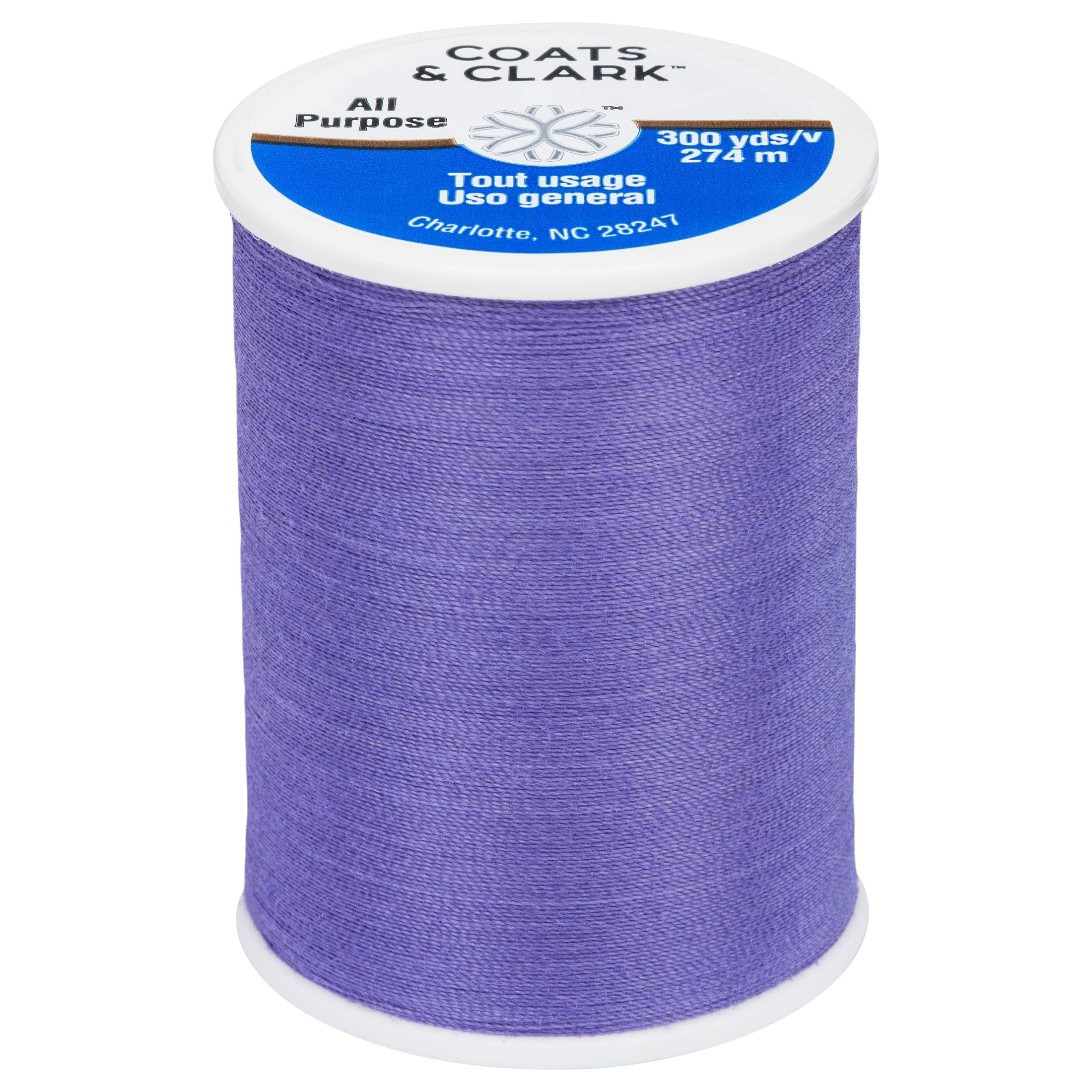 Coats & Clark All Purpose Amethyst Polyester Thread, 300 Yards ...
