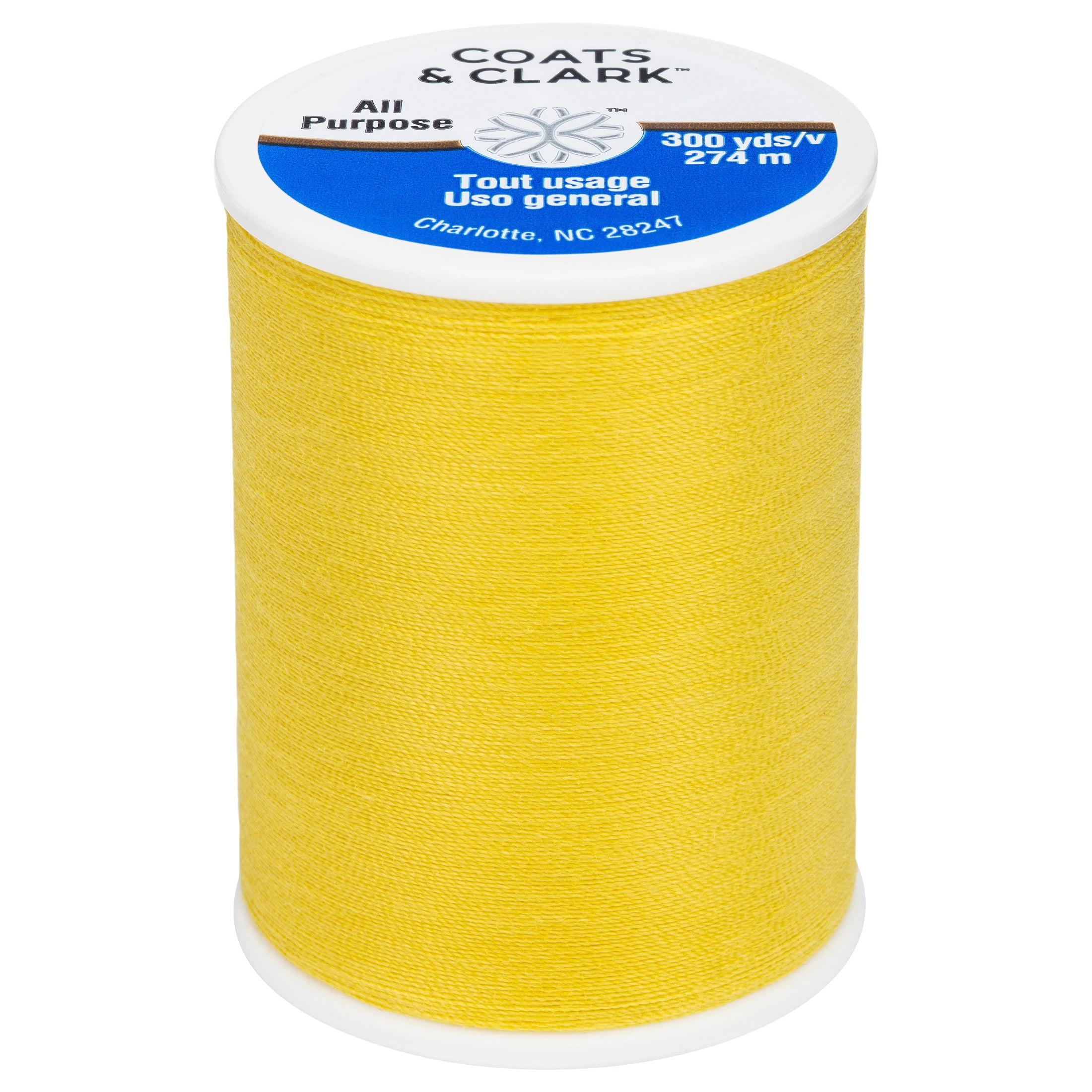 Coats & Clark All Purpose Banana Peel Polyester Thread, 300 Yards ...
