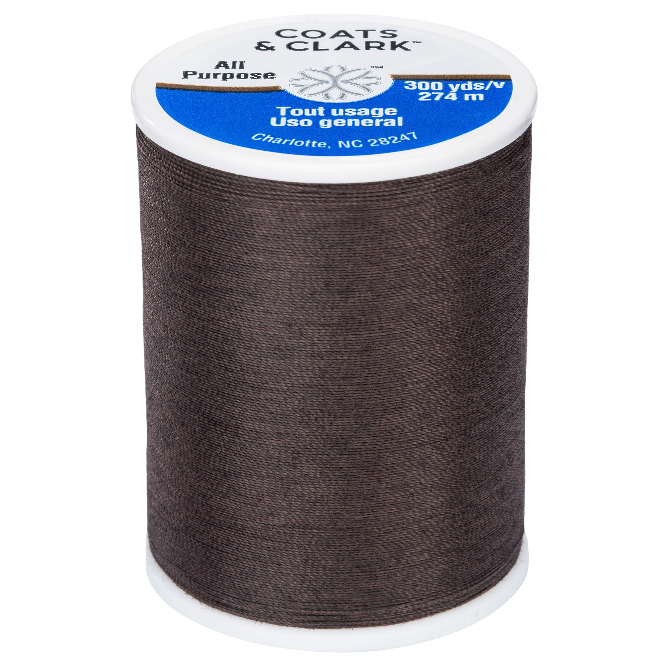 Coats & Clark All Purpose French Roast Polyester Thread, 300 Yards ...