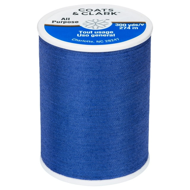 Coats & Clark All Purpose Monaco Blue Thread, 300 Yards - Walmart.com