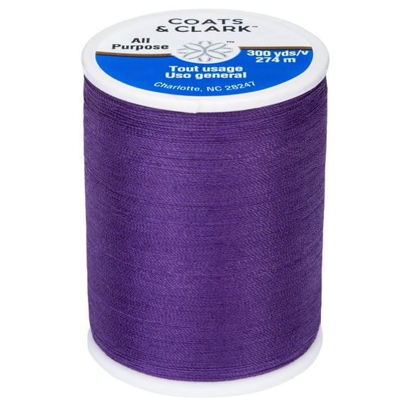 Coats & Clark All Purpose Purple Polyester Thread, 300 Yards - Walmart.com