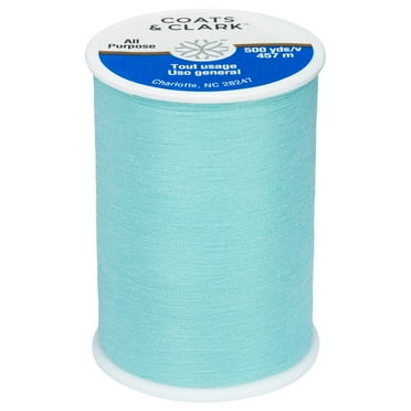 Coats & Clark All Purpose Baby Blue Polyester Thread, 300 Yards ...
