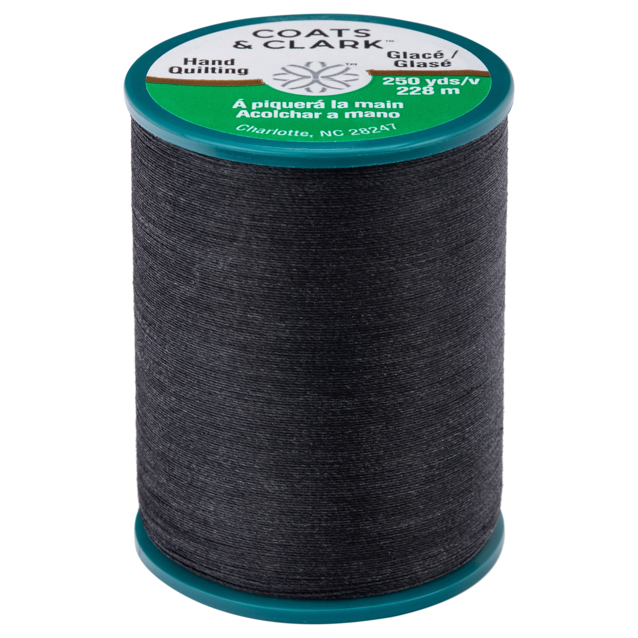 Coats & Clark Black Cotton Polyester Blend Sewing Thread, 250 yd ...