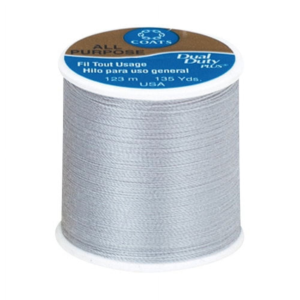 Coats & Clark Dual Duty Plus All Purpose Dark Silver Thread, 135 yards ...