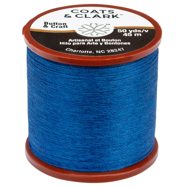 Coats & Clark Dual Duty Plus Button & Craft Thread, 50 yards/45 meters ...