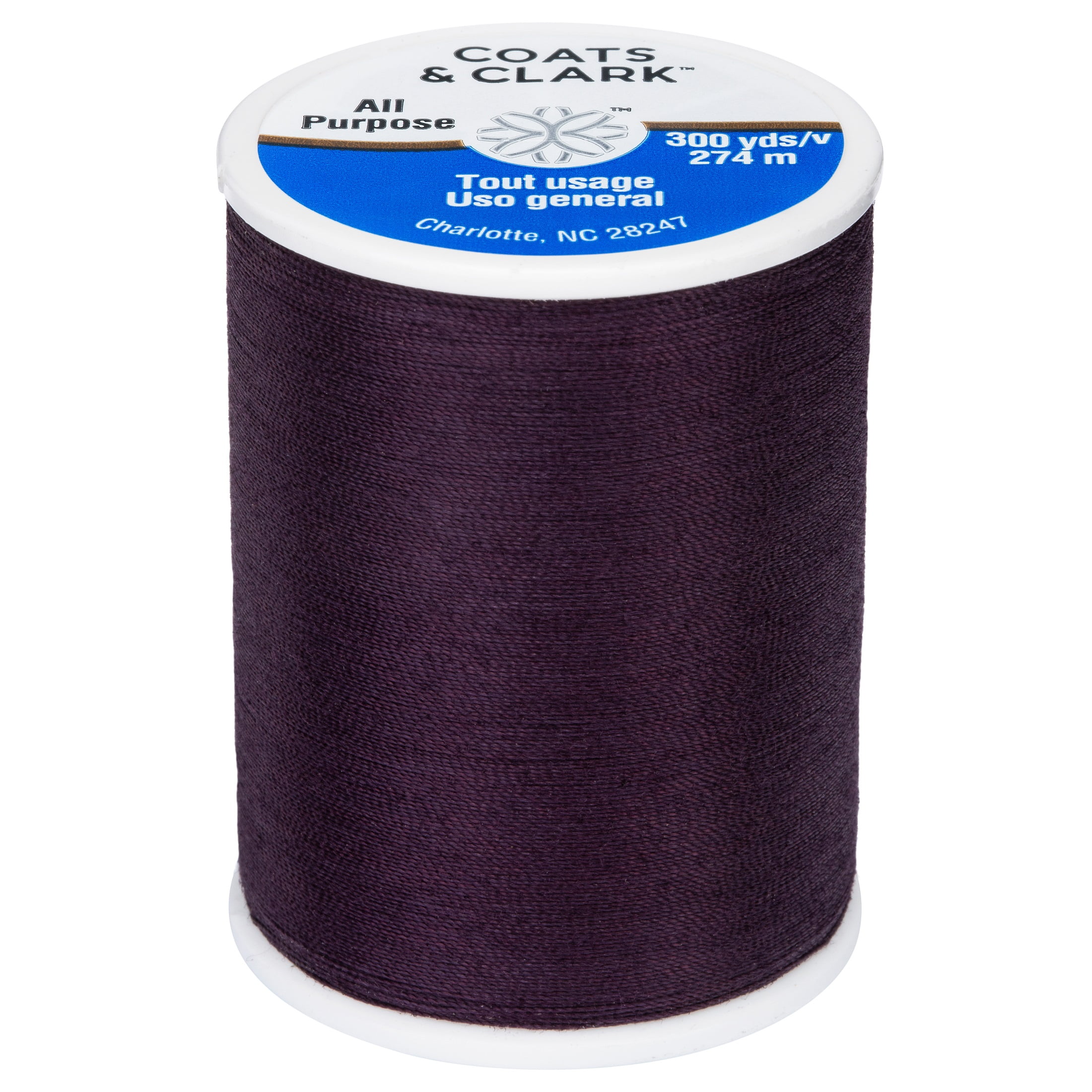 Coats & Clark Dual Duty Plus Hand Quilting Royal Plum Thread, 300 Yards ...