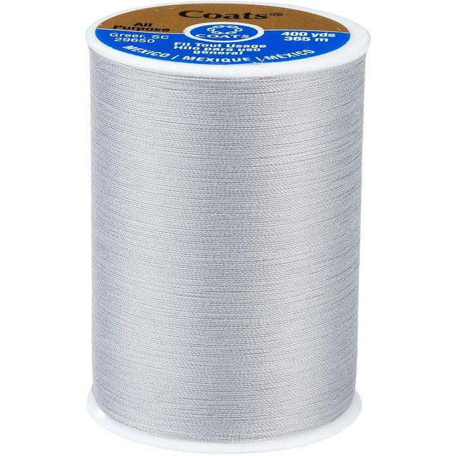 Coats & Clark Dual Duty XP General Purpose Thread, 400 Yards, Grey, 1 ...