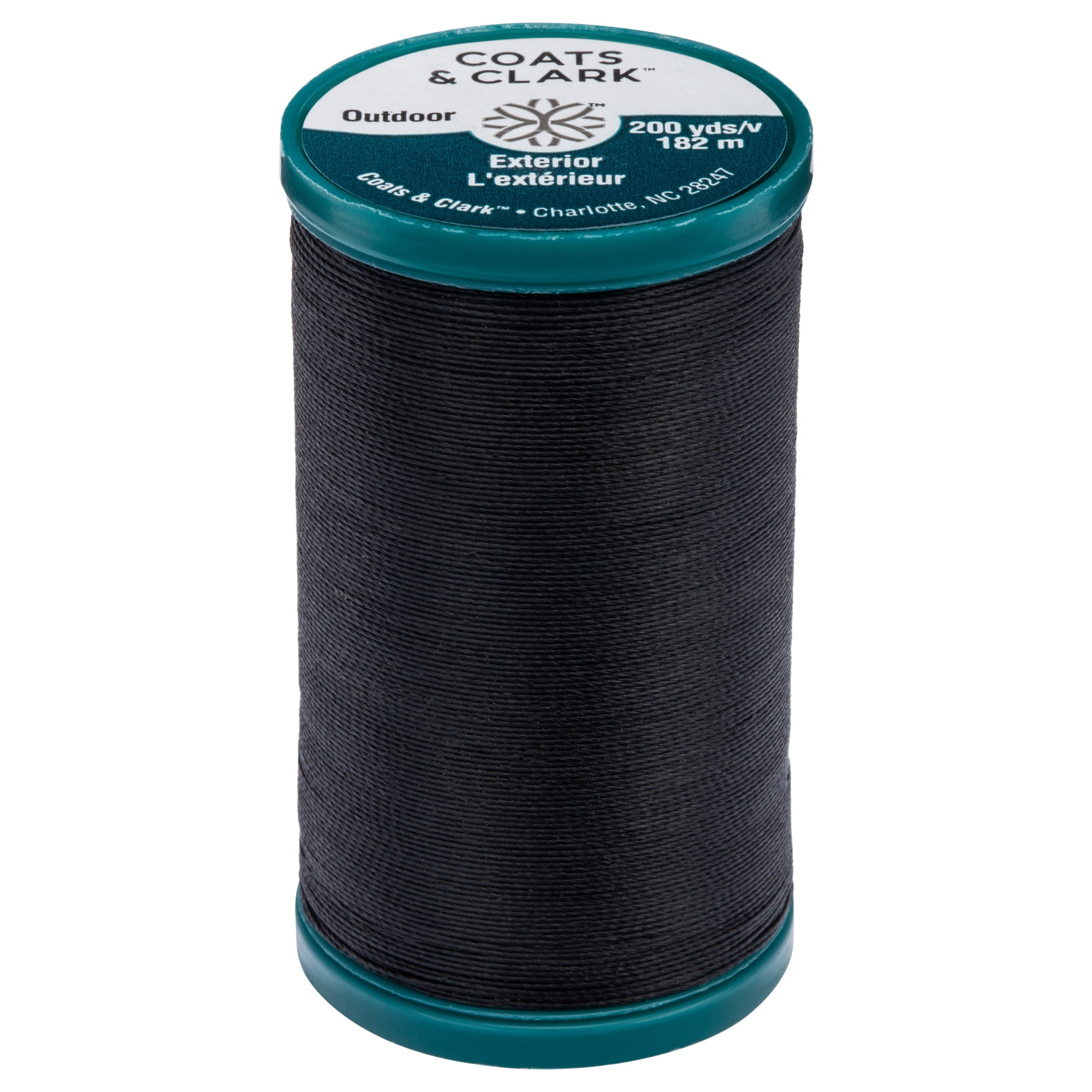 Coats & Clark Outdoor Black Polyester Thread, 200 Yards - Walmart.com