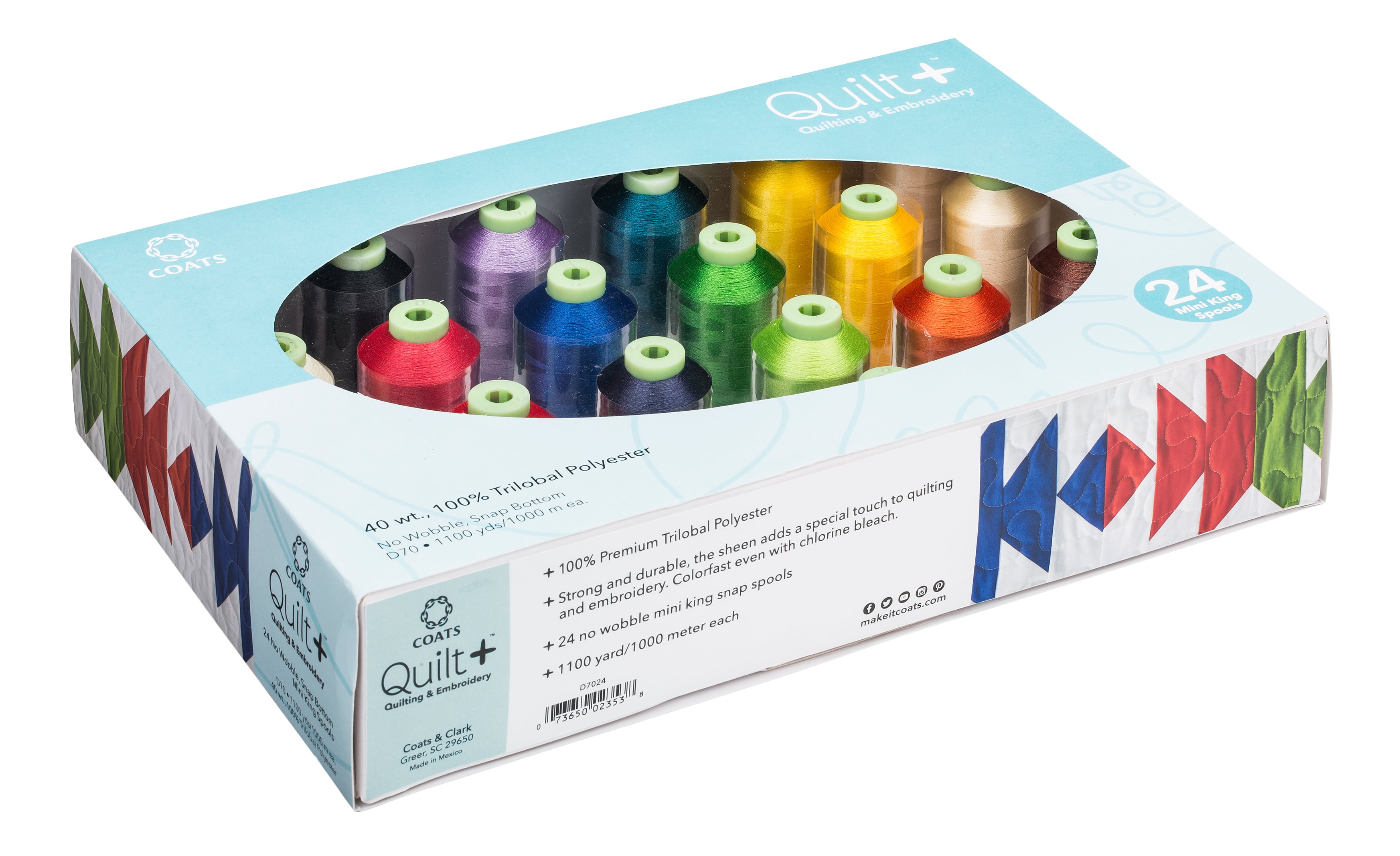 Coats & Clark™ Quilt+ Quilting Embroidery Polyester Thread Assorted ...