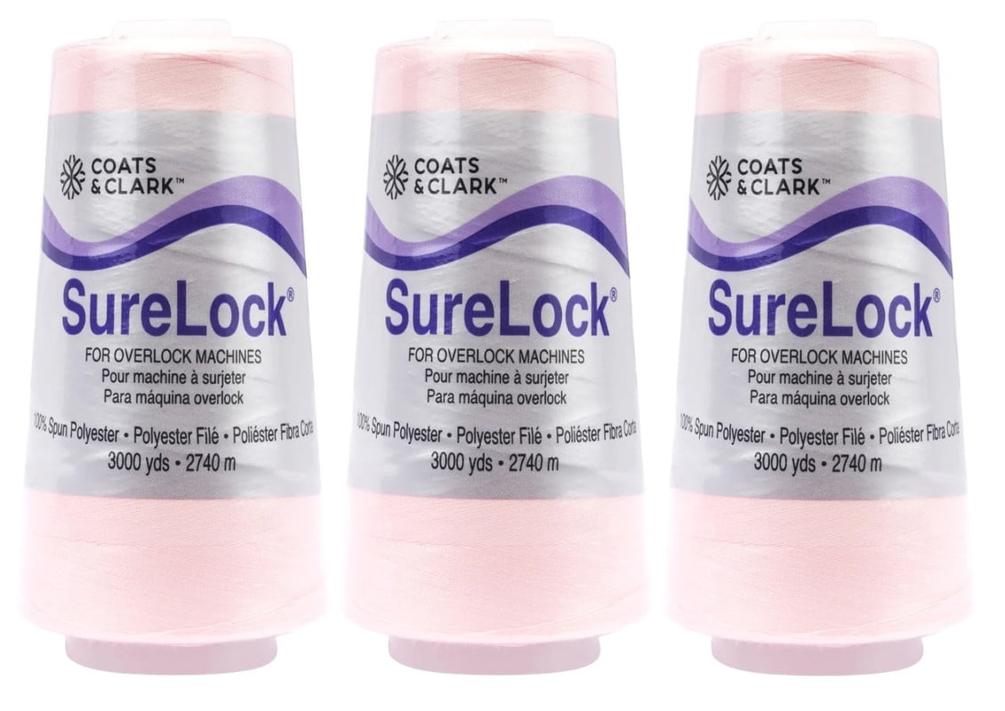 Coats & Clark - SureLock Serger Thread - 3 Pack (Pink) - Walmart.com