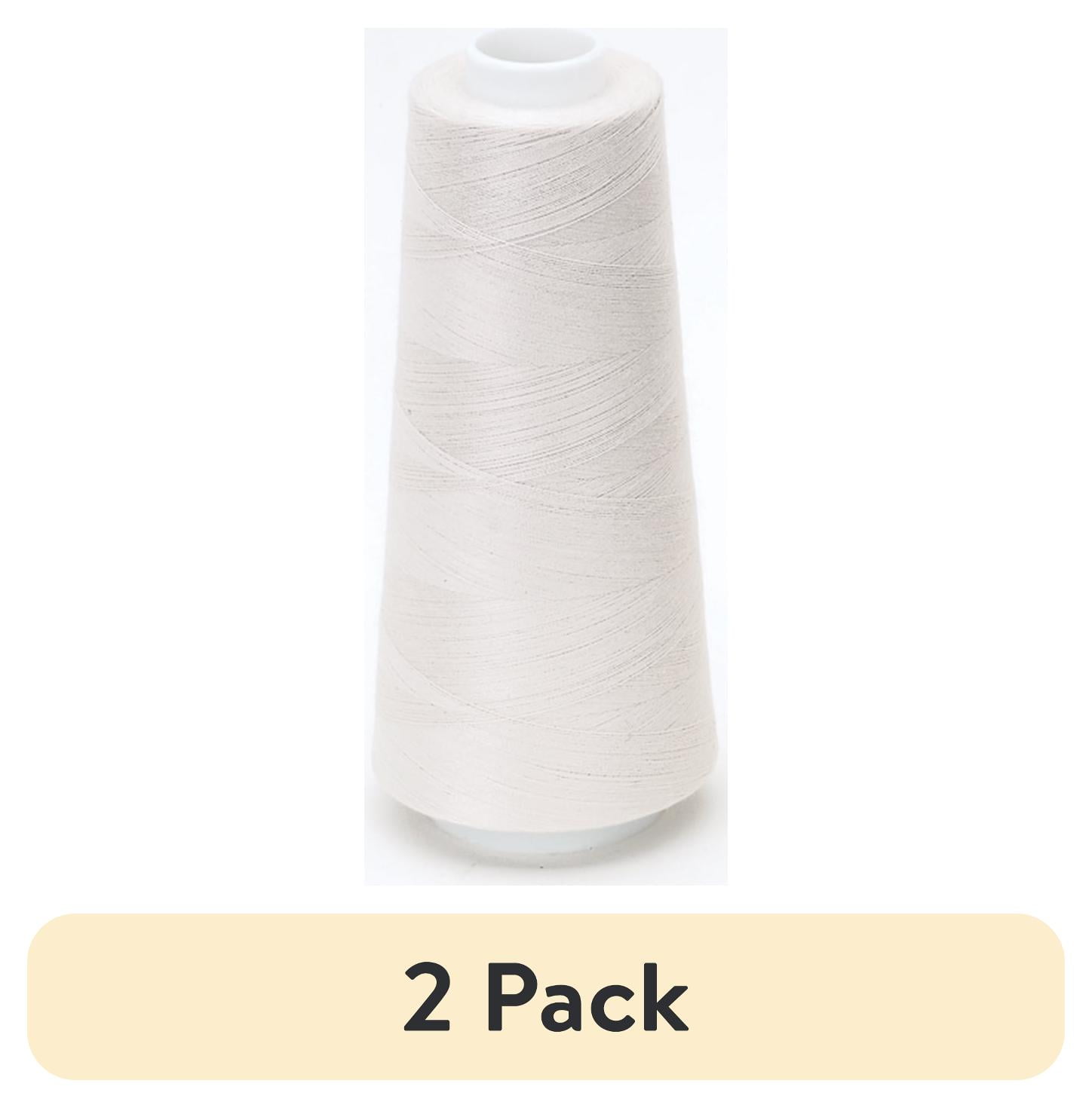 (2 pack) Coats & Clark Surelock Cone Natural Polyester Thread, 3000 ...