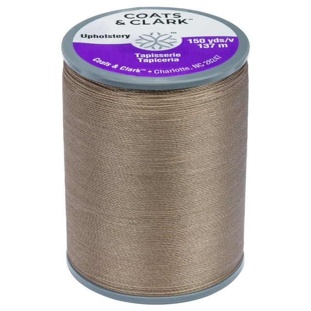 Coats & Clark Upholstery Taupe Nylon Thread, 150 Yards - Walmart.com