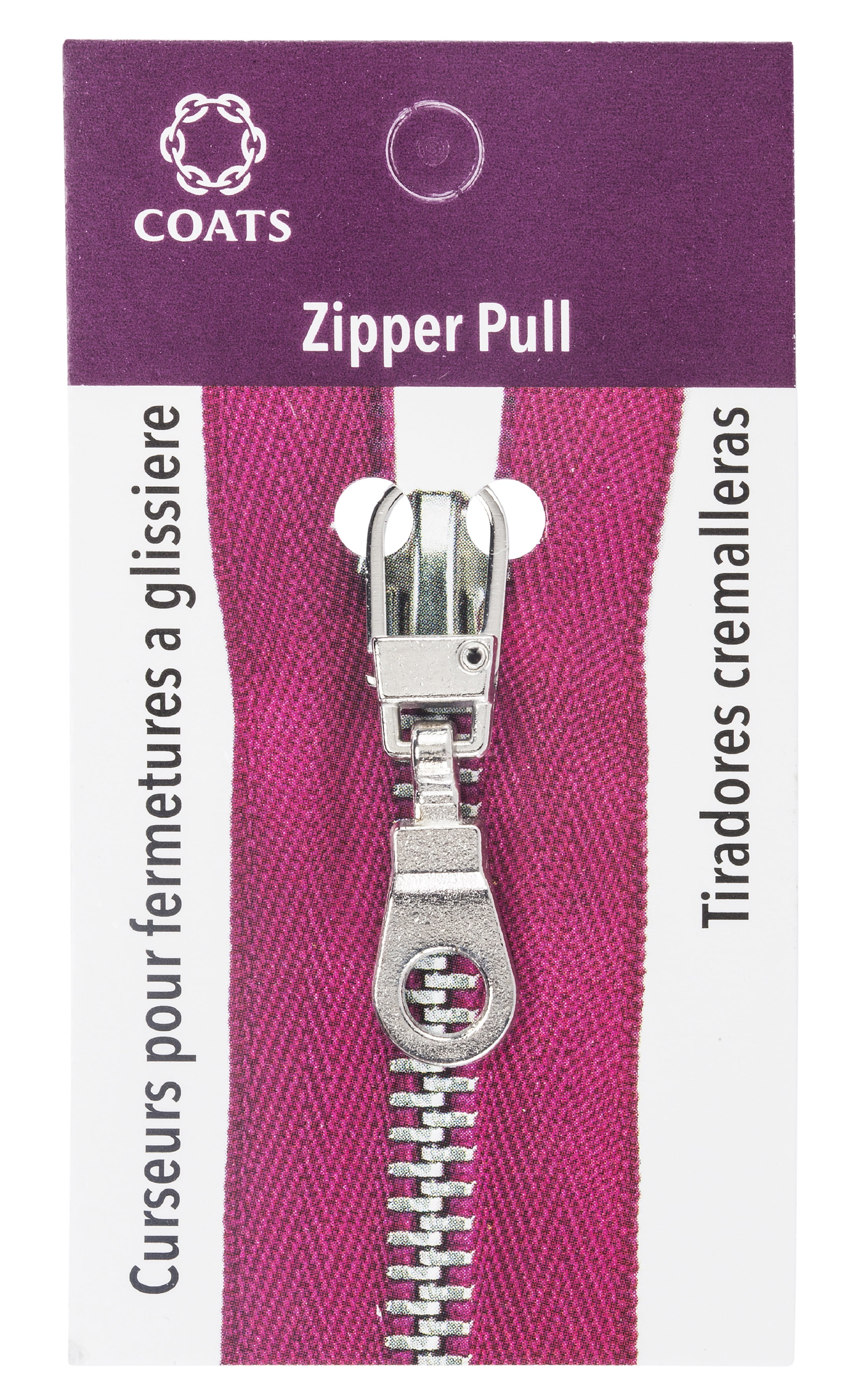 Coats & Clark Zipper Pulls, Metal, Pop Top Silver - Walmart.com