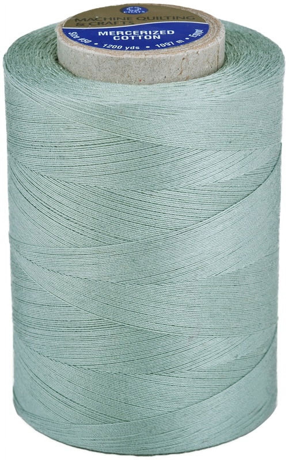 Coats Cotton Machine Quilting Solid Thread 1200yd-Powder Green ...