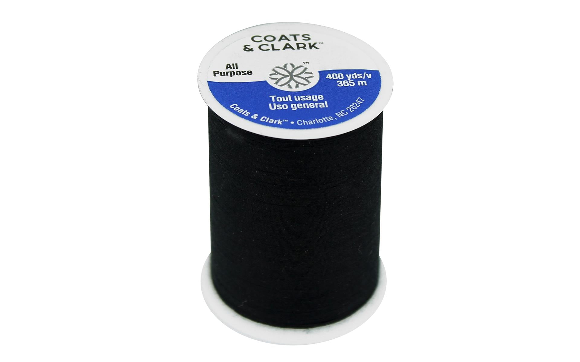 Coats Dual Duty All-Purpose Thread 400yd-Black - Walmart.com