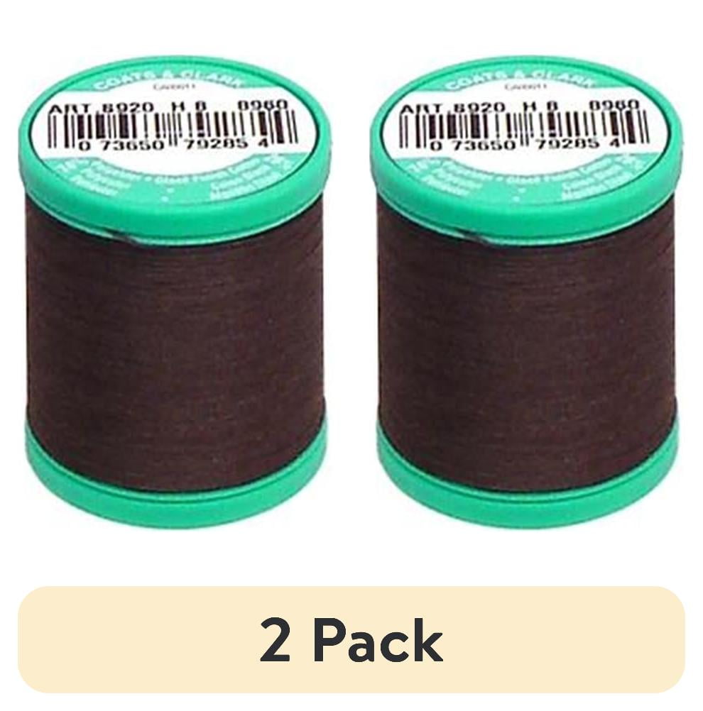 (2 pack) Coats Dual Duty Plus Button & Carpet Thread 50yd-Chona Brown ...