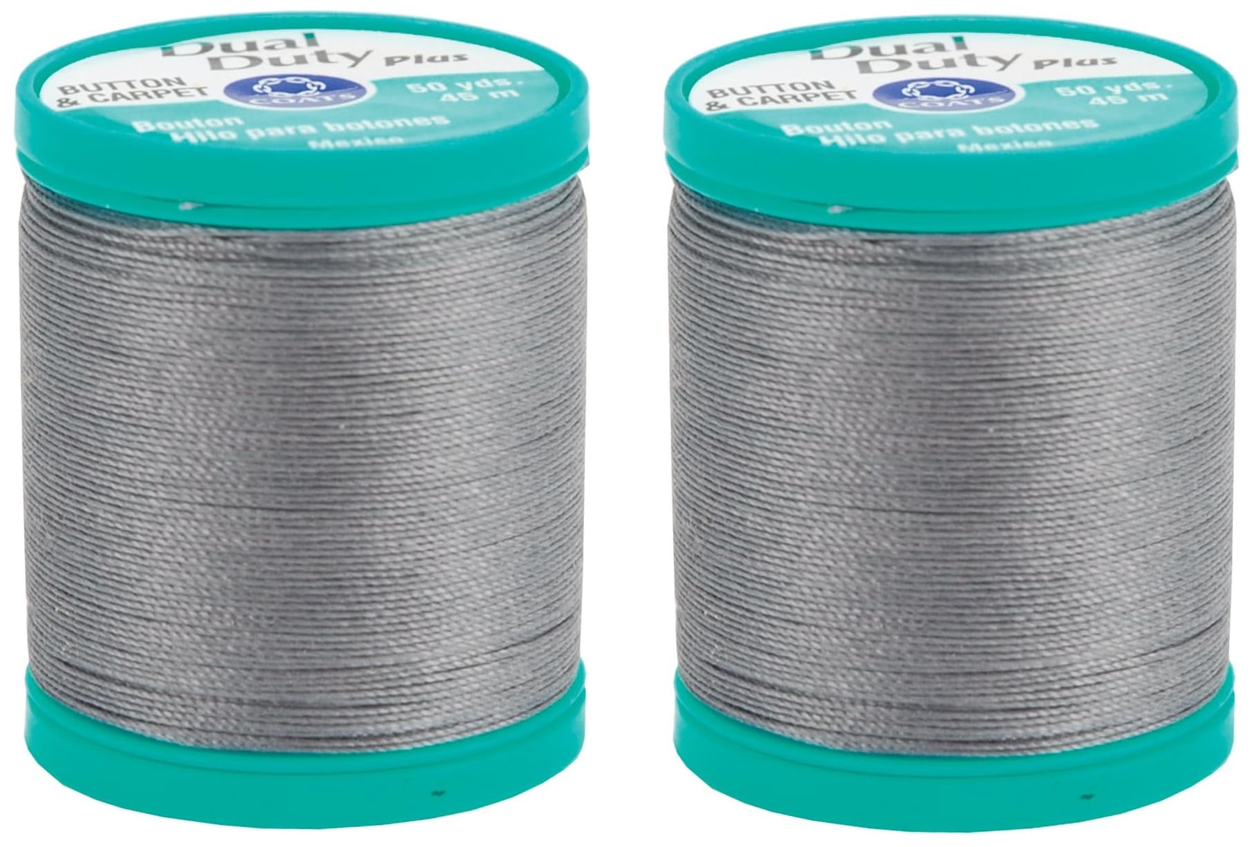 Coats Dual Duty Plus Button & Carpet Thread 50yd, Slate, 2-pack ...