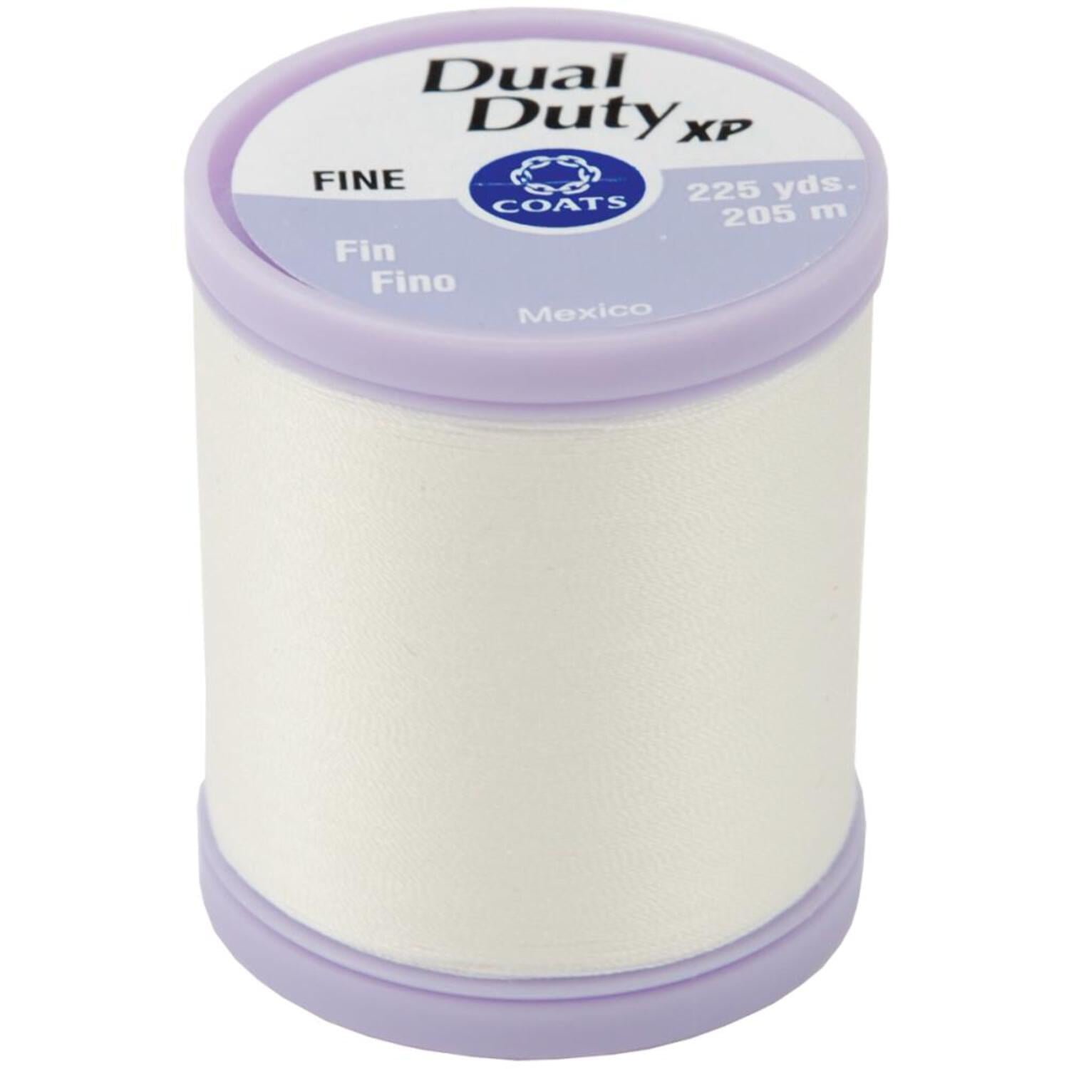 Coats Dual Duty XP Fine Thread 225yd-White - Walmart.com