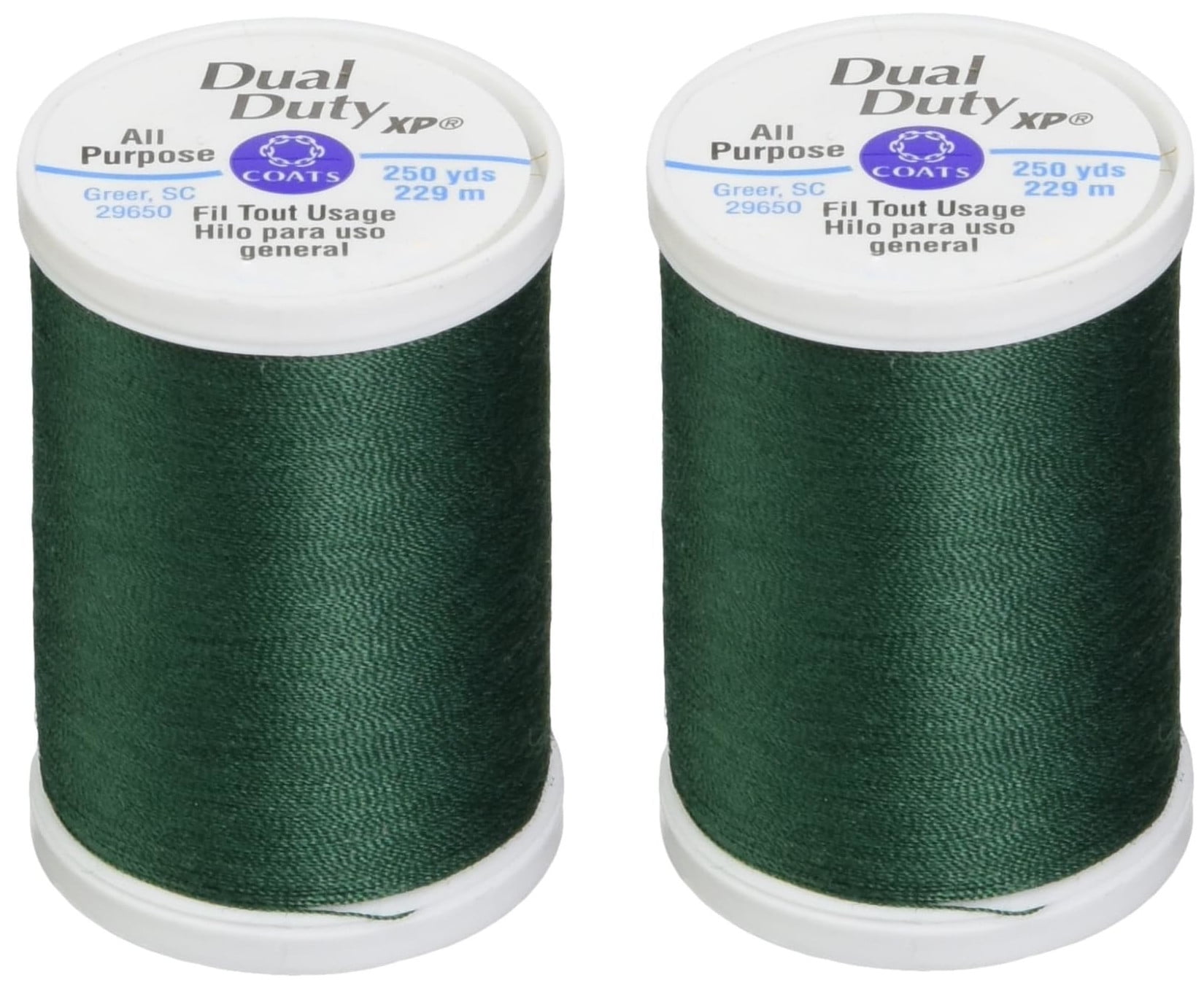 Coats Dual Duty XP General Purpose Thread 250yd, Hunter Green (S910 ...