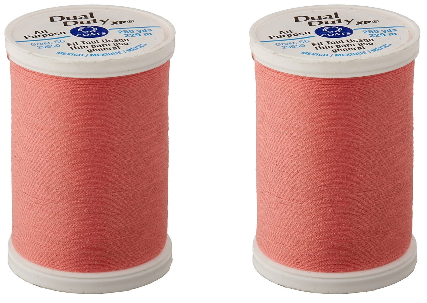 Coats Dual Duty XP General Purpose Thread 250yds Med Coral (s910-1495 ...