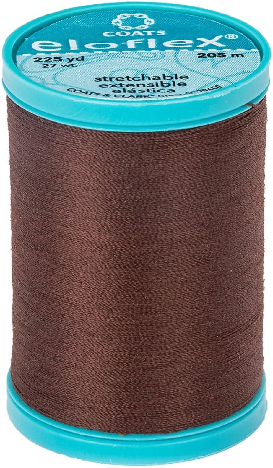 Coats Eloflex Stretch Thread 225yd-Dark Brown - Walmart.com