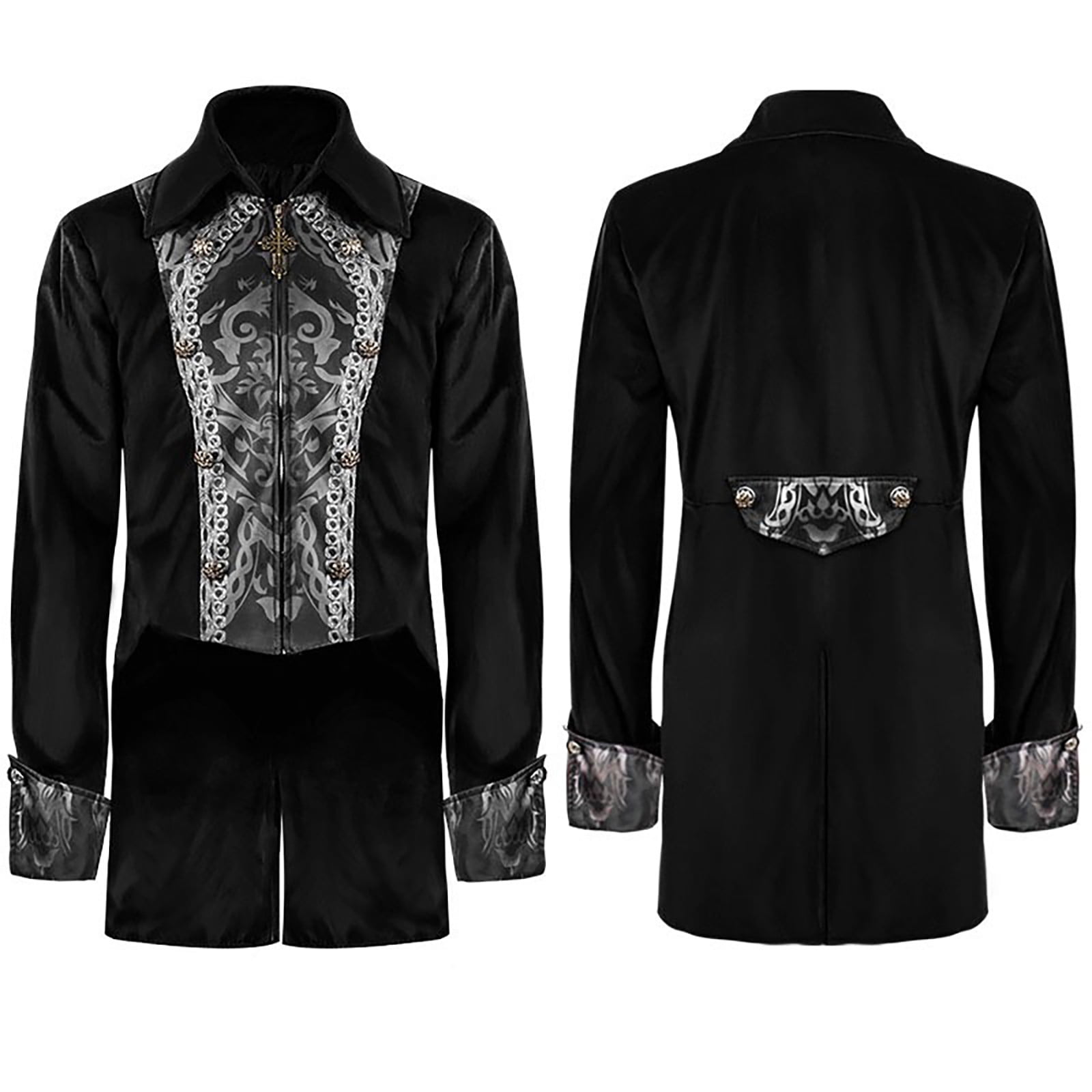 Coats For Men Qiggri Men's Gothic Tailcoat Coat Steampunk Retro Tail ...