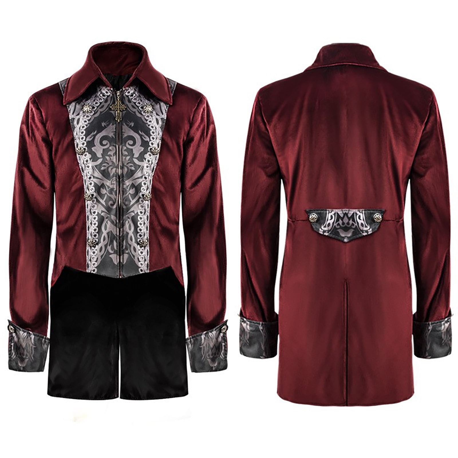 Coats For Men Qiggri Men's Gothic Tailcoat Coat Steampunk Retro Tail ...