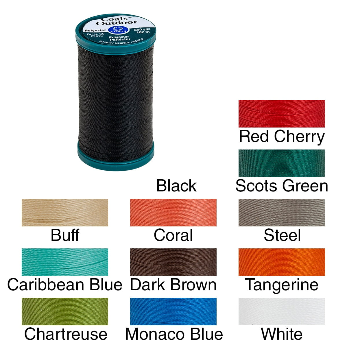 Coats Outdoor Living Thread 200yd-Steel - Walmart.com